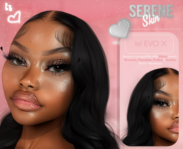 Second Life Marketplace - HTTPS. "Serene" Skin BROWNIE